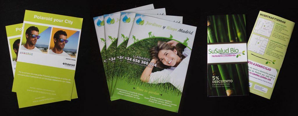 Diseño de flyers y folletos - Diseñador gráfico en Madrid